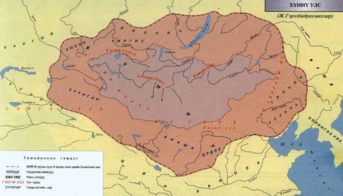 Mongolian history: The Hunnu or Xiongnu Empire (3rd century BCE-1st ...
